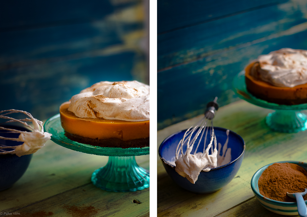 Kõrvitsa-mango kook kaneelise vahukoorega – Puhas rõõm